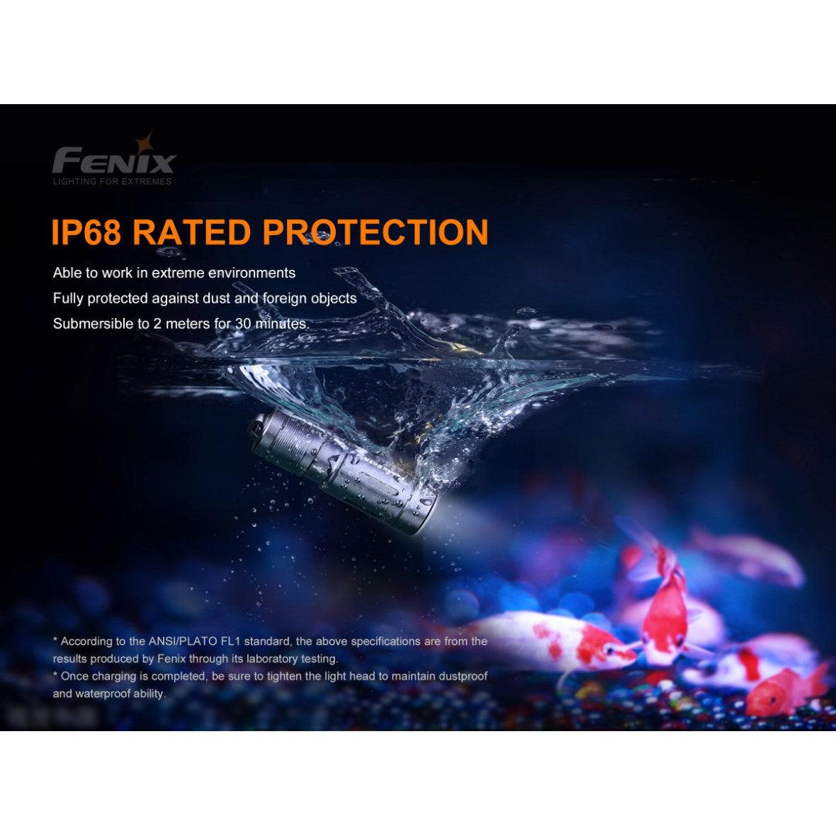 Fenix RECHARGEABLE flashlight E02R - Brown – Viper Tactical